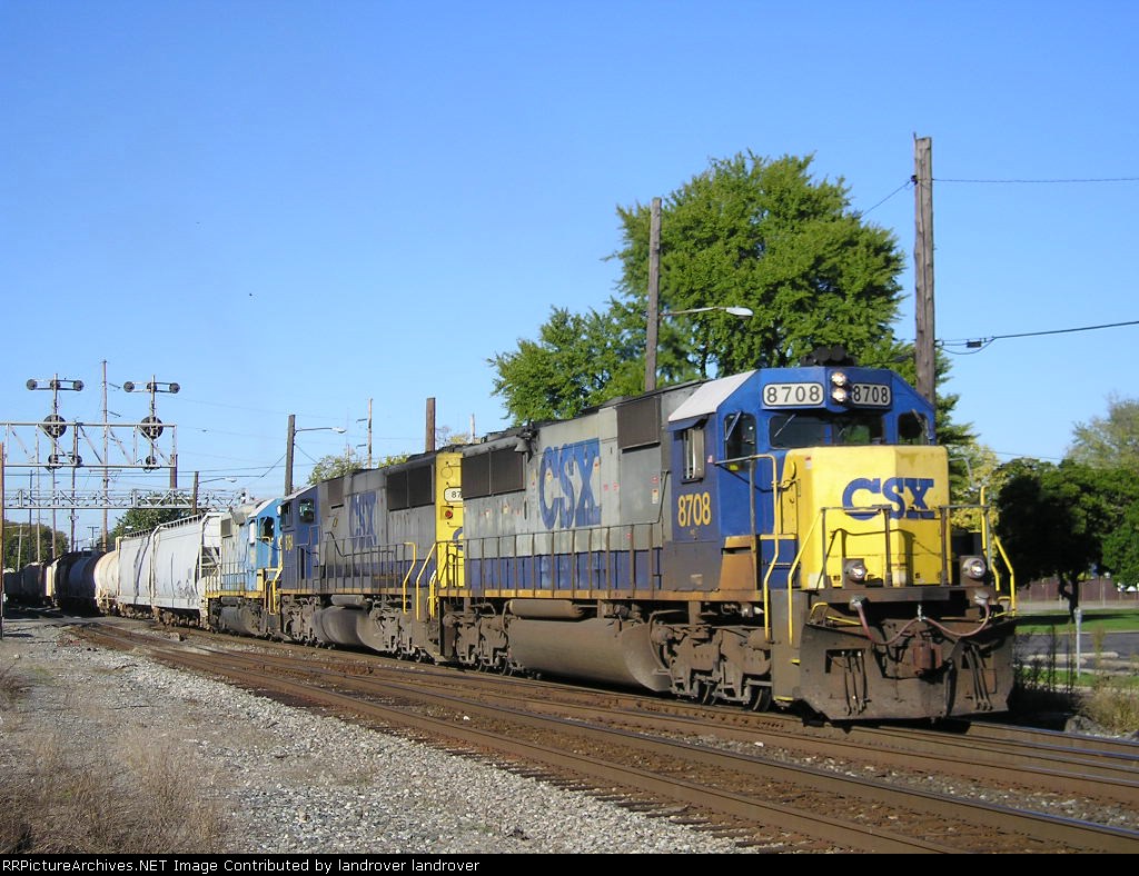 CSXT 8708 On CSX J 783 Southbound